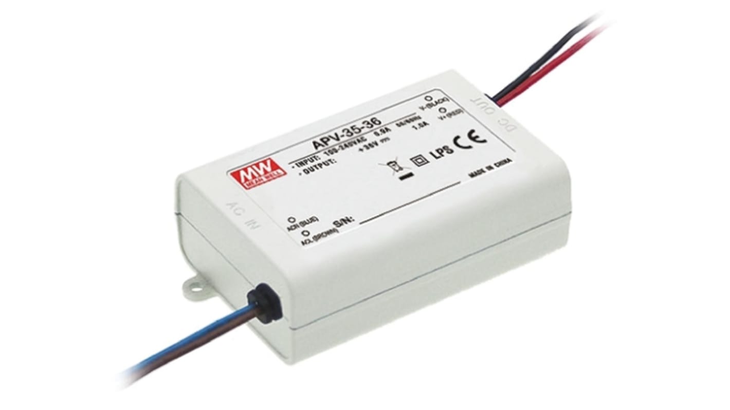 APV-35-36 | MEAN WELL LED Driver, 36V Output, 36W Output, 1A Output ...