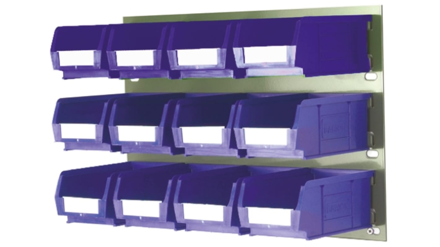 RS PRO PP Storage Bin, 75mm x 100mm, Blue | RS