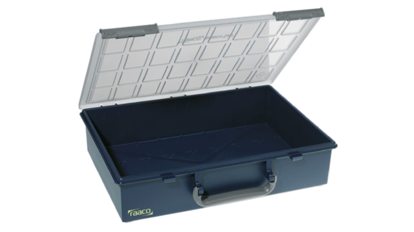 136235 | Raaco Blue PP, Adjustable Compartment Box, 78mm x 338mm x ...