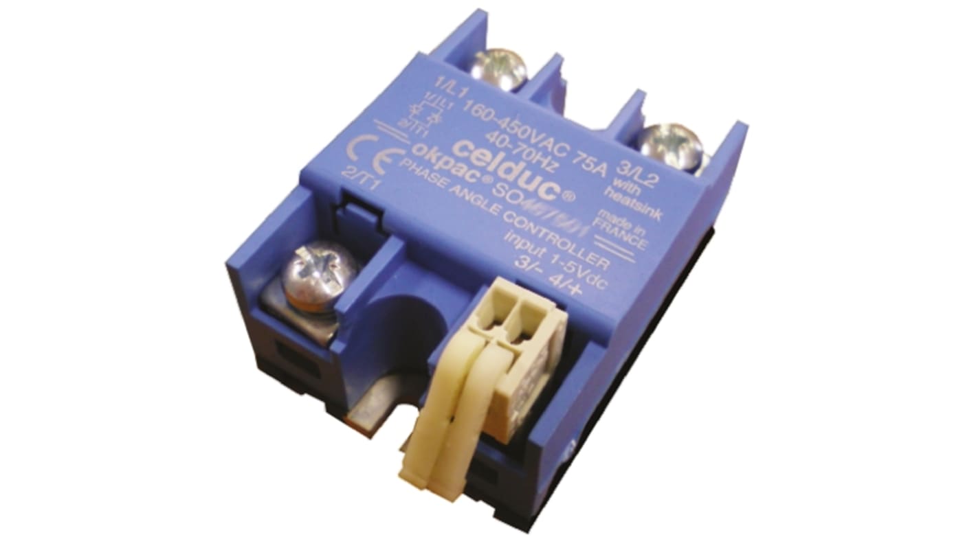 SO367001 | Celduc SO3 Series Solid State Relay, 75 A Load, Panel Mount ...