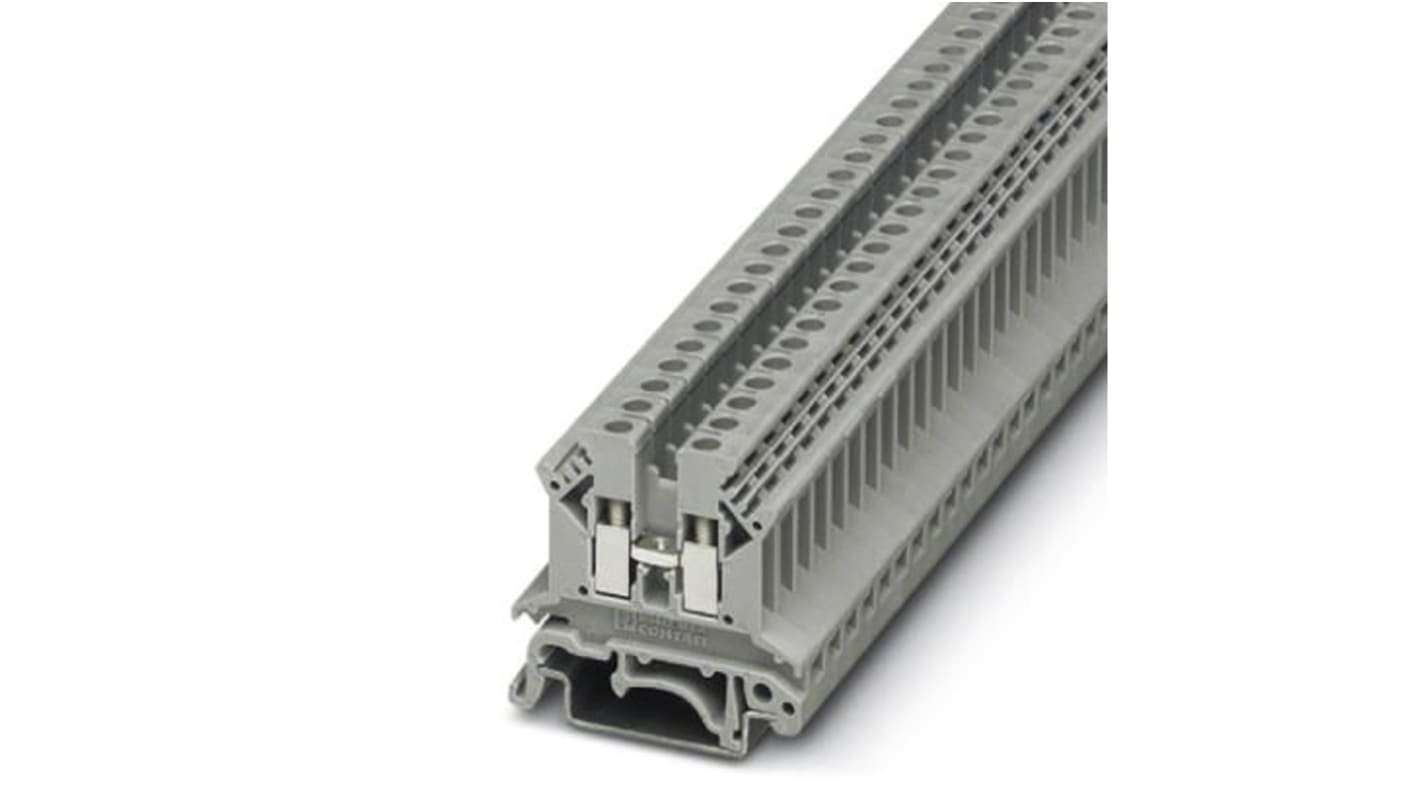 3001035 | Phoenix Contact UK 2.5 B Series Grey DIN Rail Terminal Block ...