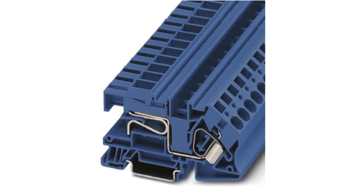3038244 | Phoenix Contact STN 10 Series Blue Spring Cage, Single-Level ...