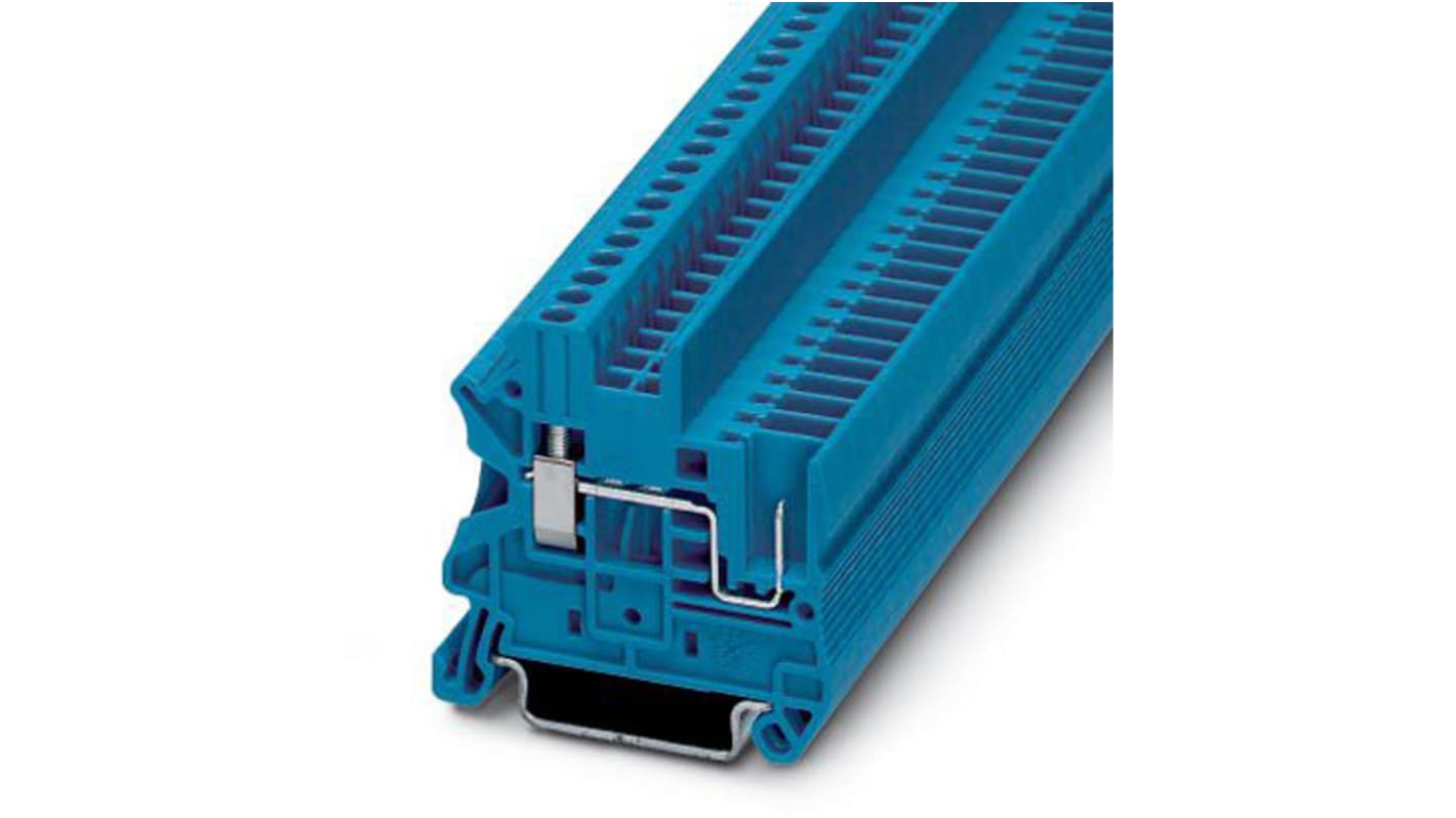 3045020 | Phoenix Contact UT 2.5/1P BU Series Blue Feed Through ...