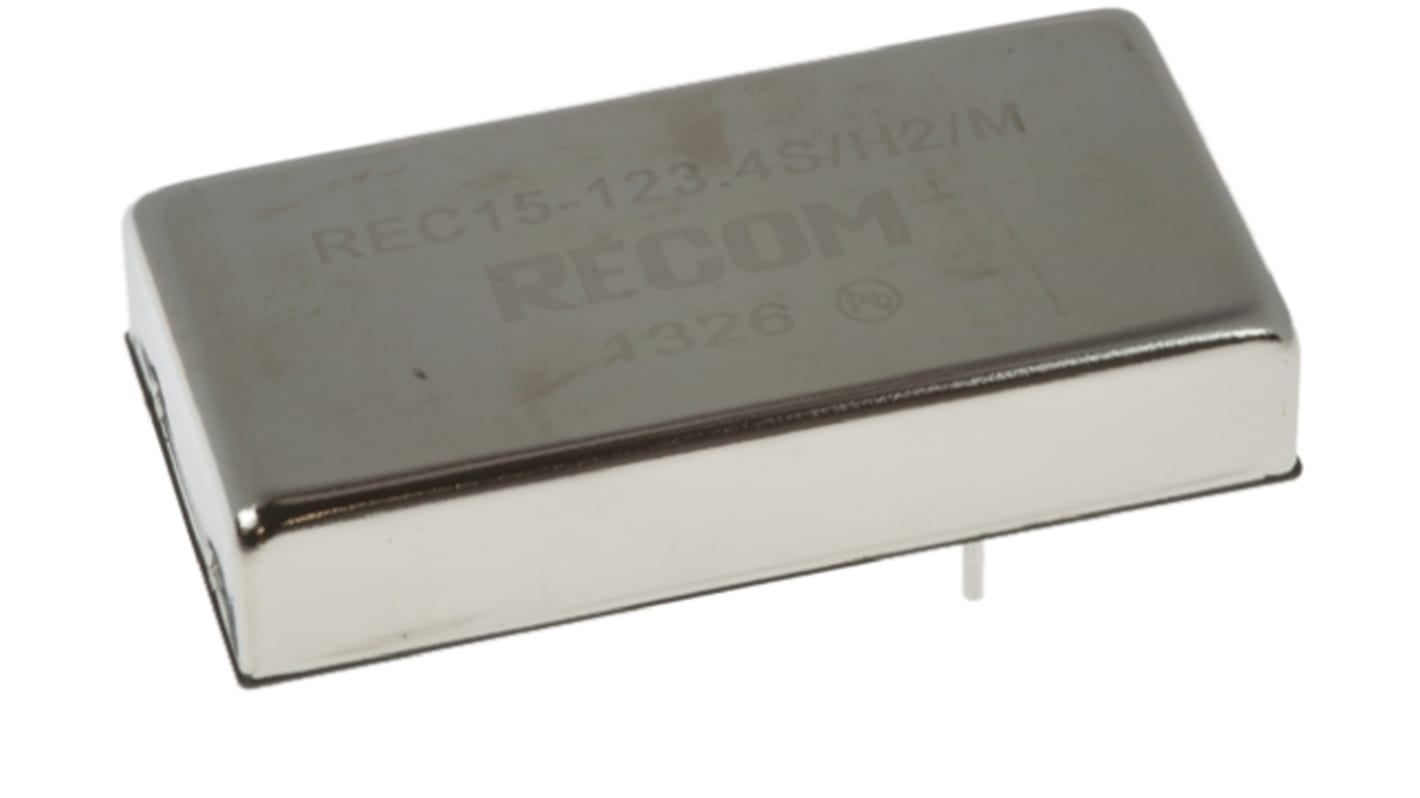 REC15-123.4S/H2/M | Recom REC15 Isolated DC-DC Converter, 3.4V dc/ 3A ...