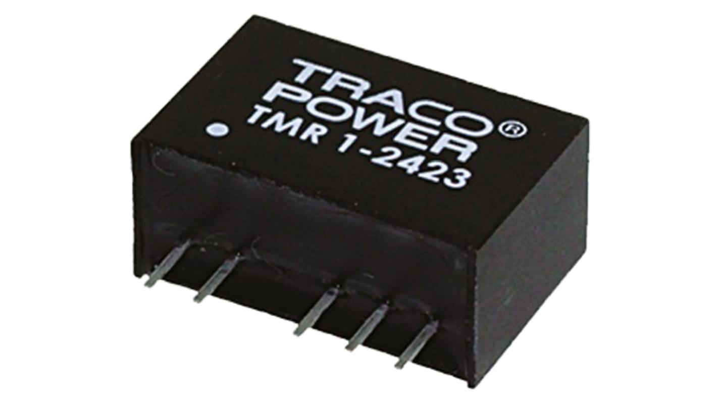 TMR 1-2412 | TRACOPOWER TMR 1 DC-DC Converter, 12V dc/ 83mA Output, 18 → 36 V dc Input, 1W ...