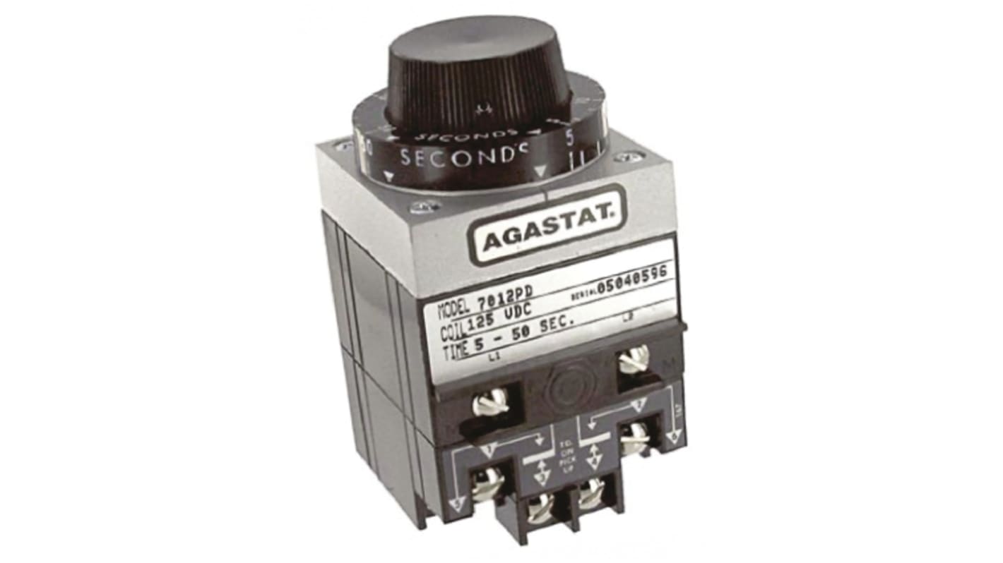 7012PD | TE Connectivity 7000 Series Panel Mount Timer Relay, 2-Contact ...