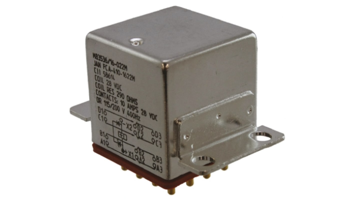 FCA-410-1622M | Relais TE Connectivity, 4 RT, bobine 28V Montage en ...