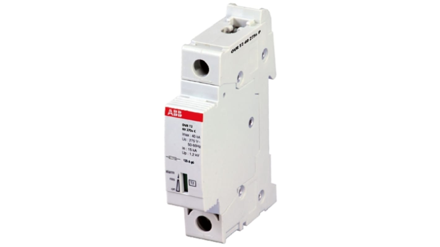 OVR T2 40-660 P TS U | ABB, OVR P Surge Arrester 690 V Maximum Voltage Rating 40kA Maximum Surge ...