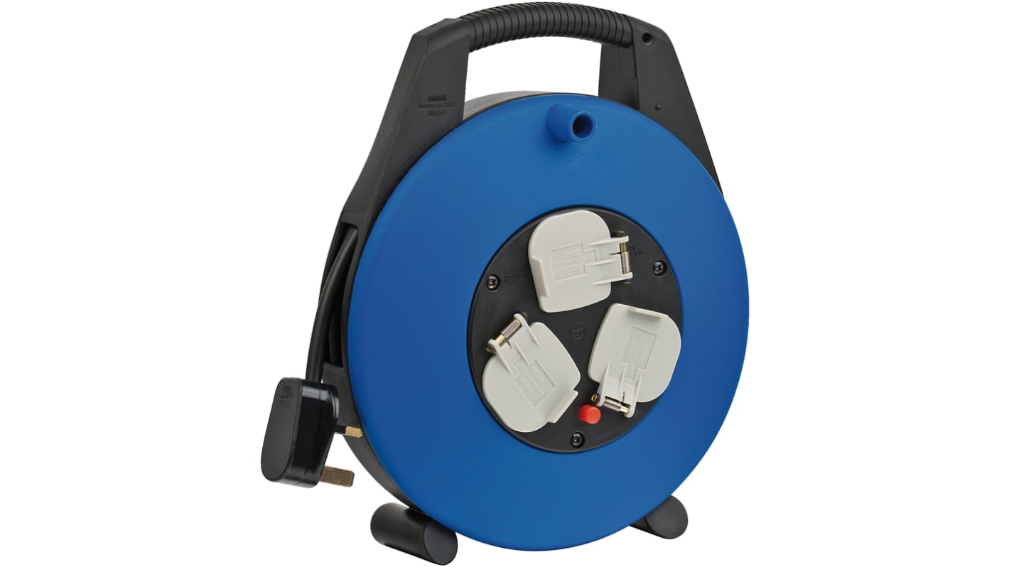 1108563 | brennenstuhl 10m 3 Socket Type G - British Cable Reel, 240 V ...