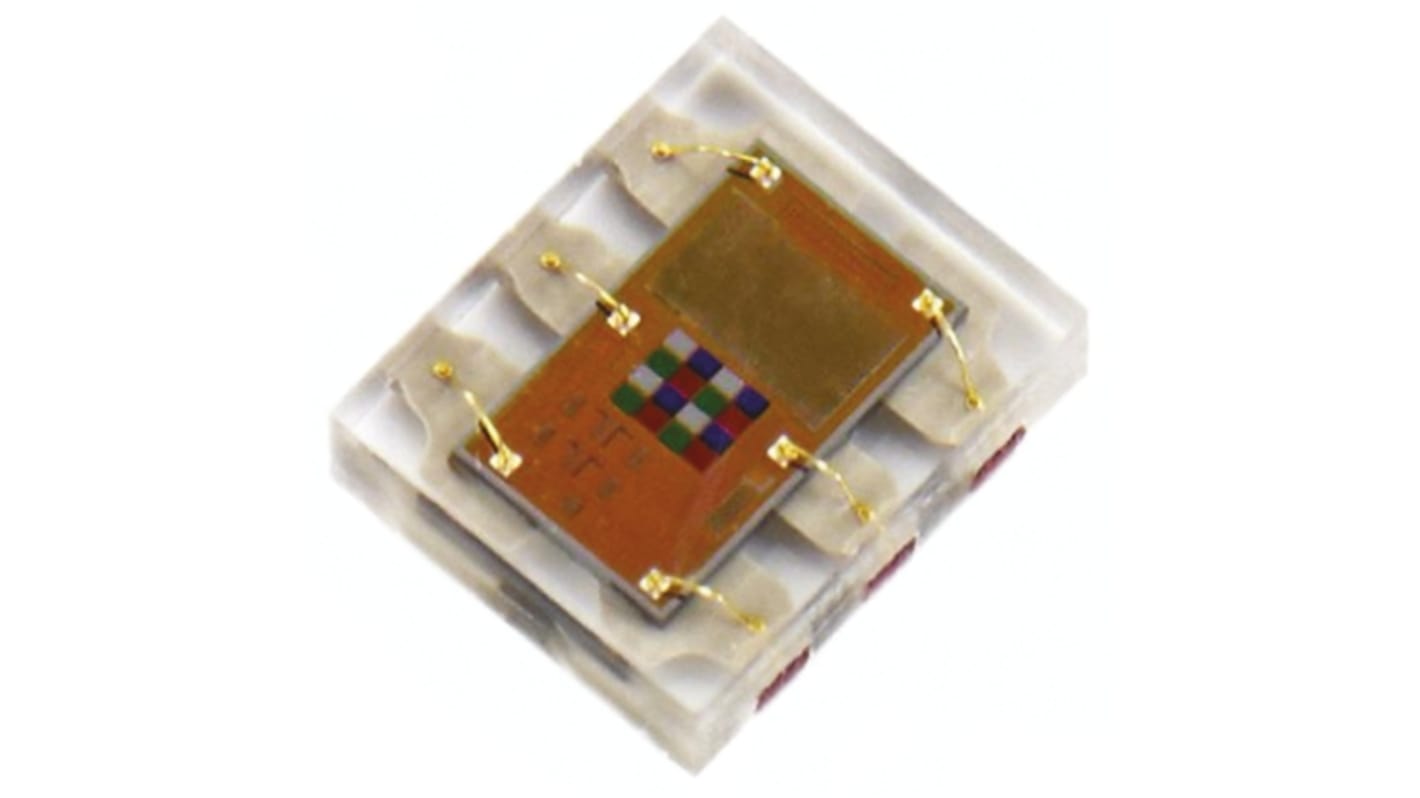 Tcs37725fn Ams Colour Sensor Light To Serial 615 Nm I2c 6 Pin Fn Rs