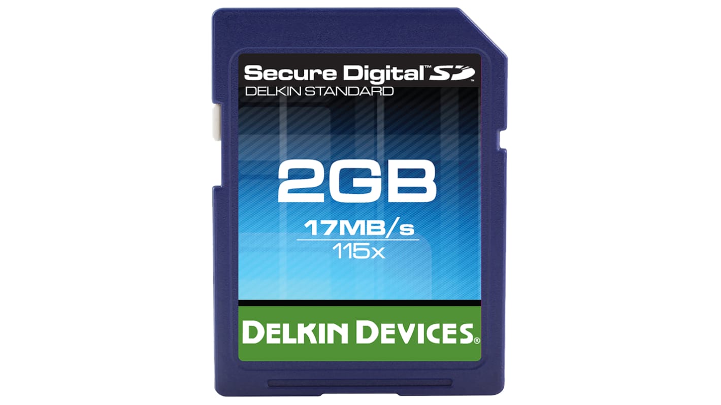 SE02TFNHL-C1000-D | Delkin Devices 2 GB SD SD Card, Class 10 | RS
