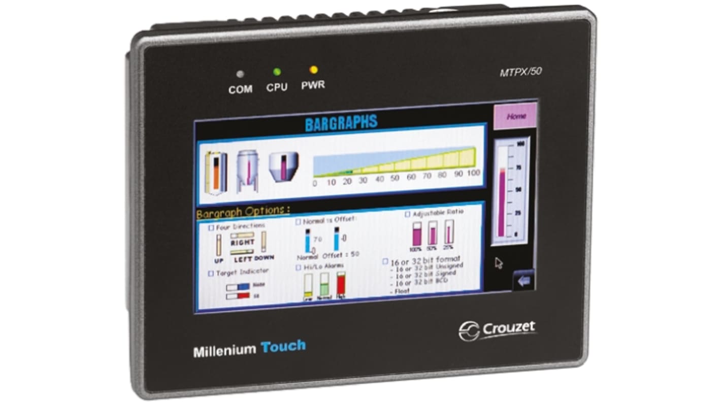 88970492 | Crouzet MTP6/50, MTP8/50 Series Programmable Terminal Touch ...