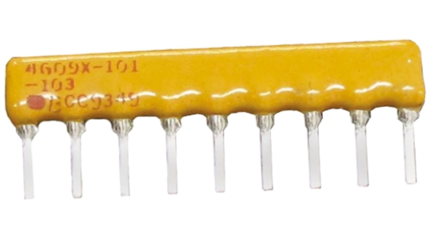 4609X-101-272LF | Bourns, 4600X 2.7kΩ ±2% Bussed Resistor Array, 8 ...