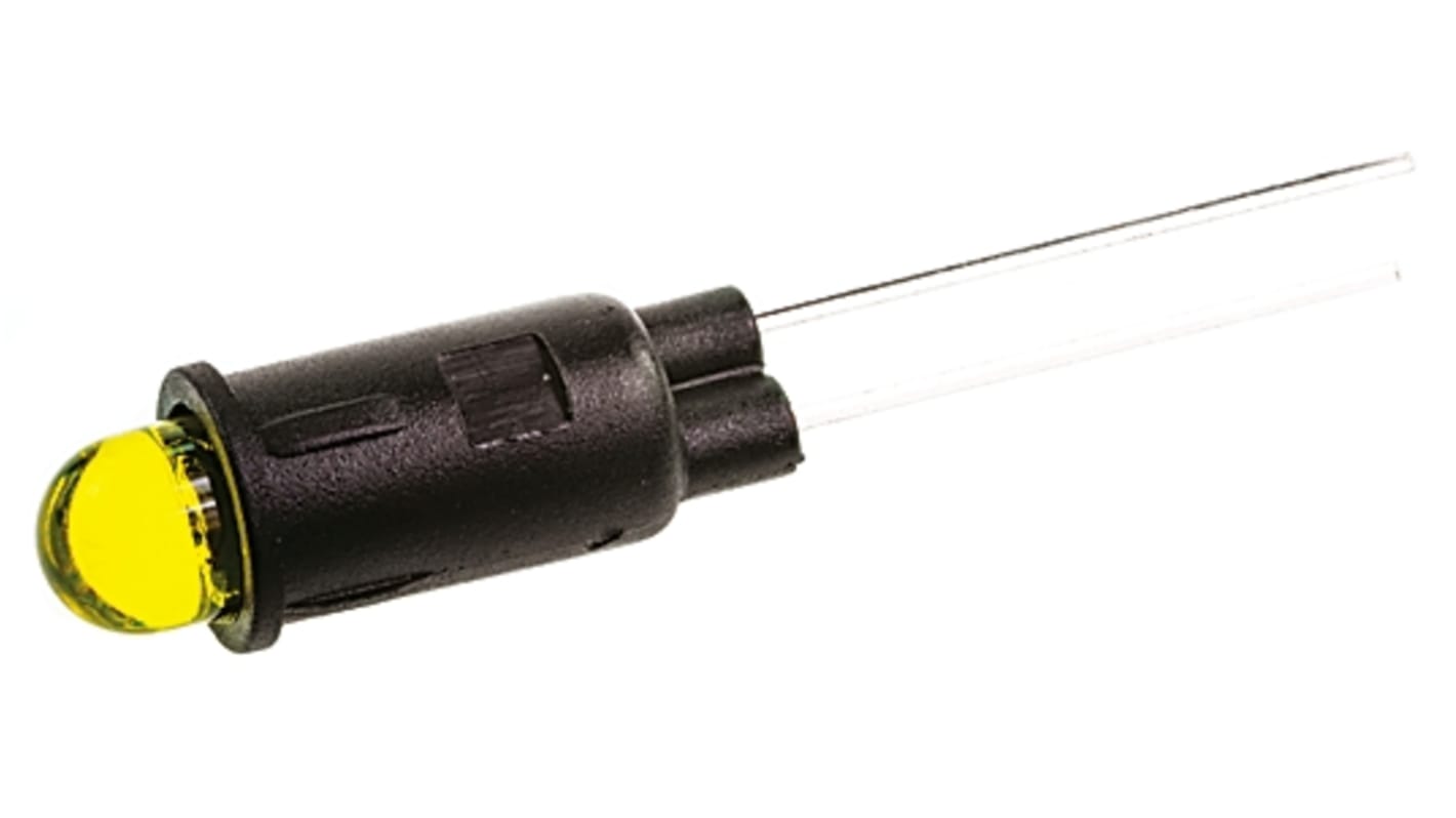 352-509-04 | Marl Yellow Indicator, 2.8V, 6.4mm Mounting Hole Size | RS