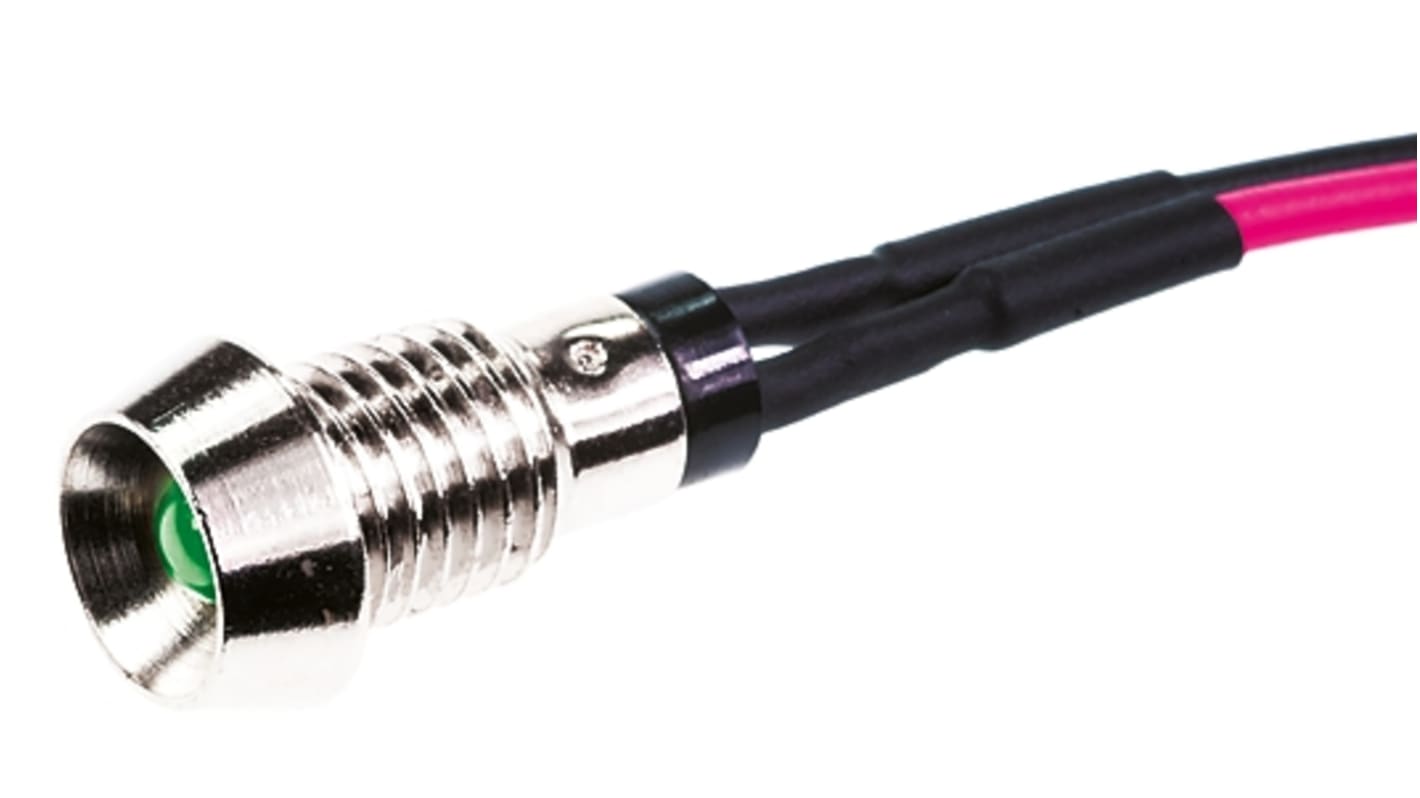 572-314-04-40 | Marl Green Panel Mount Indicator, 2.8V, 6mm Mounting ...