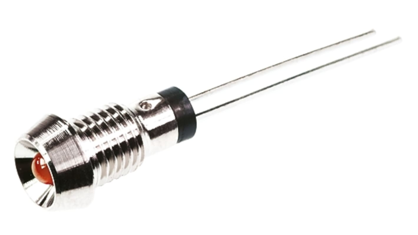 572-305-04 | Marl Red Panel Mount Indicator, 2.8V, 6mm Mounting Hole ...