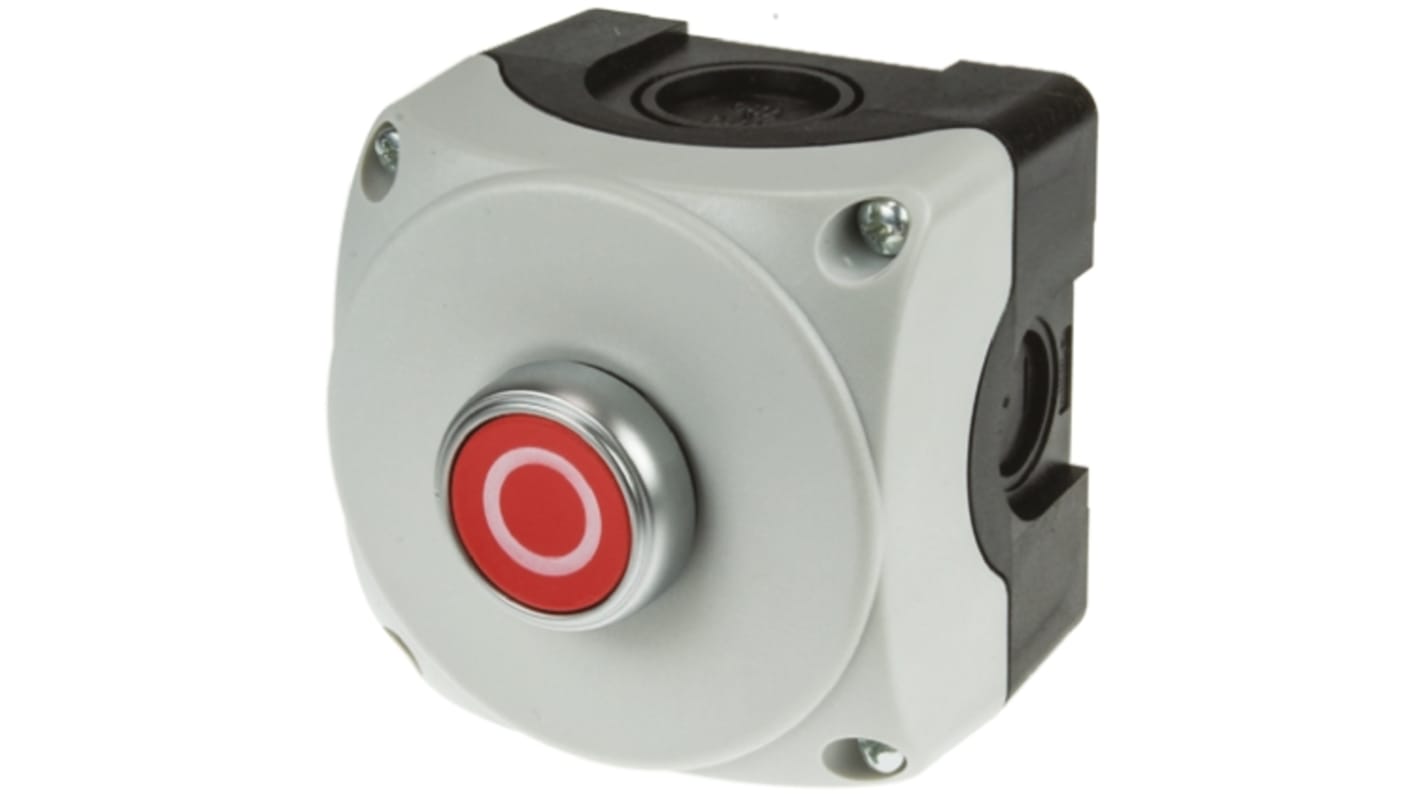 S1P01 | Lovato Push Push Control Station Switch, Red, O, IP66, IP67 ...