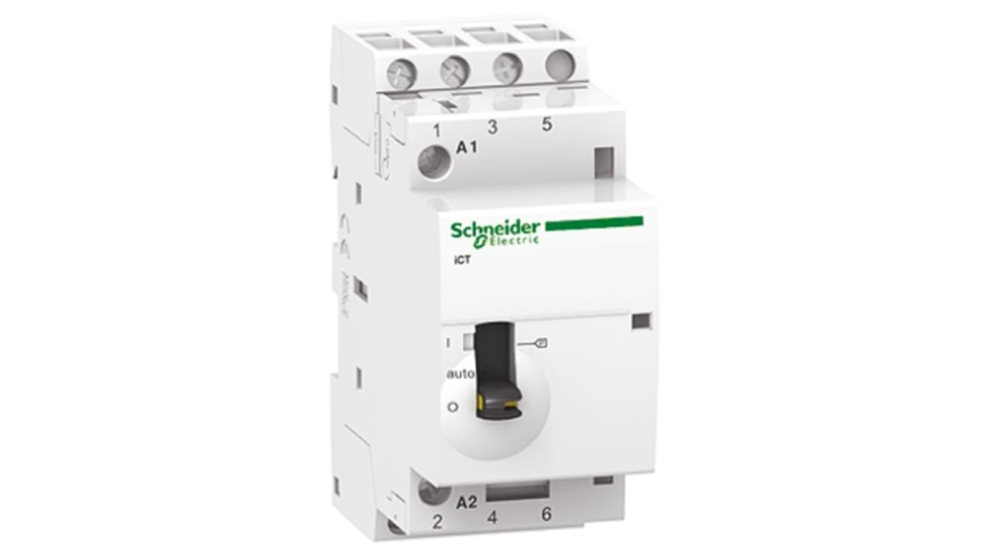 A9C21833 | Schneider Electric Acti9 iCT iCT Contactor, 230 V ac Coil, 3 ...