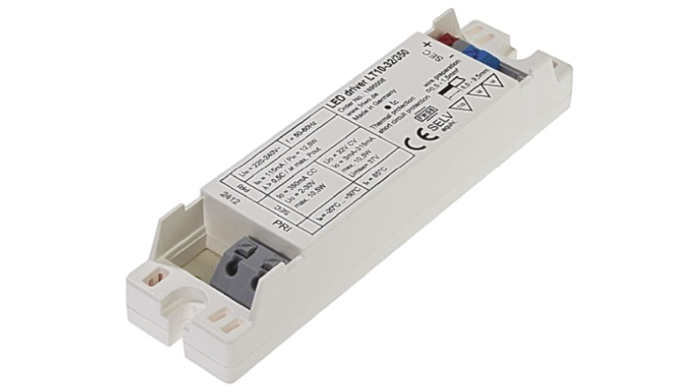 LT10-32/350 DB | Friwo, 2 → 32V Output, 13W Output, 30 → 350mA Output, Constant Current ...