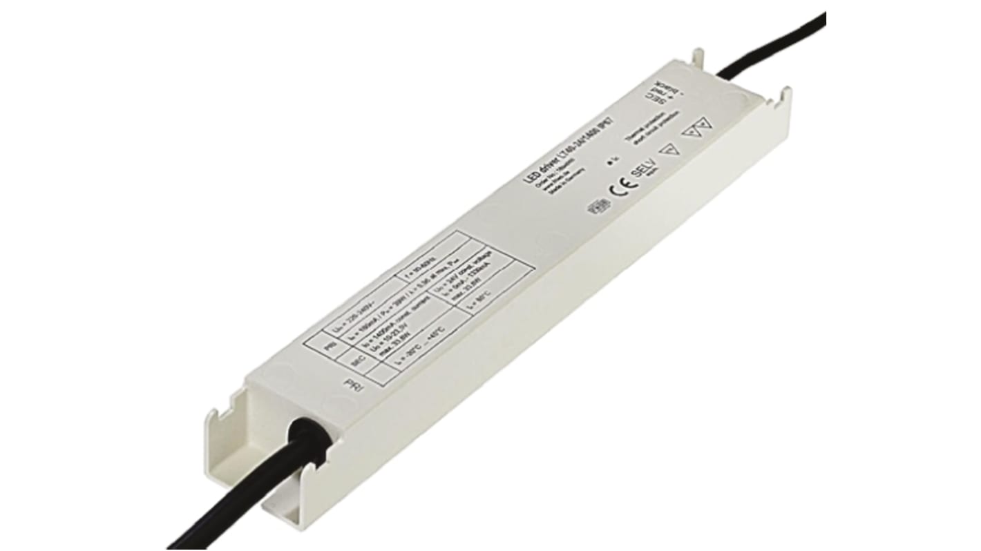 LT40-48/700 WP | Friwo, 22 → 48V Output, 33.6W Output, 350 → 700mA Output, Constant Current ...