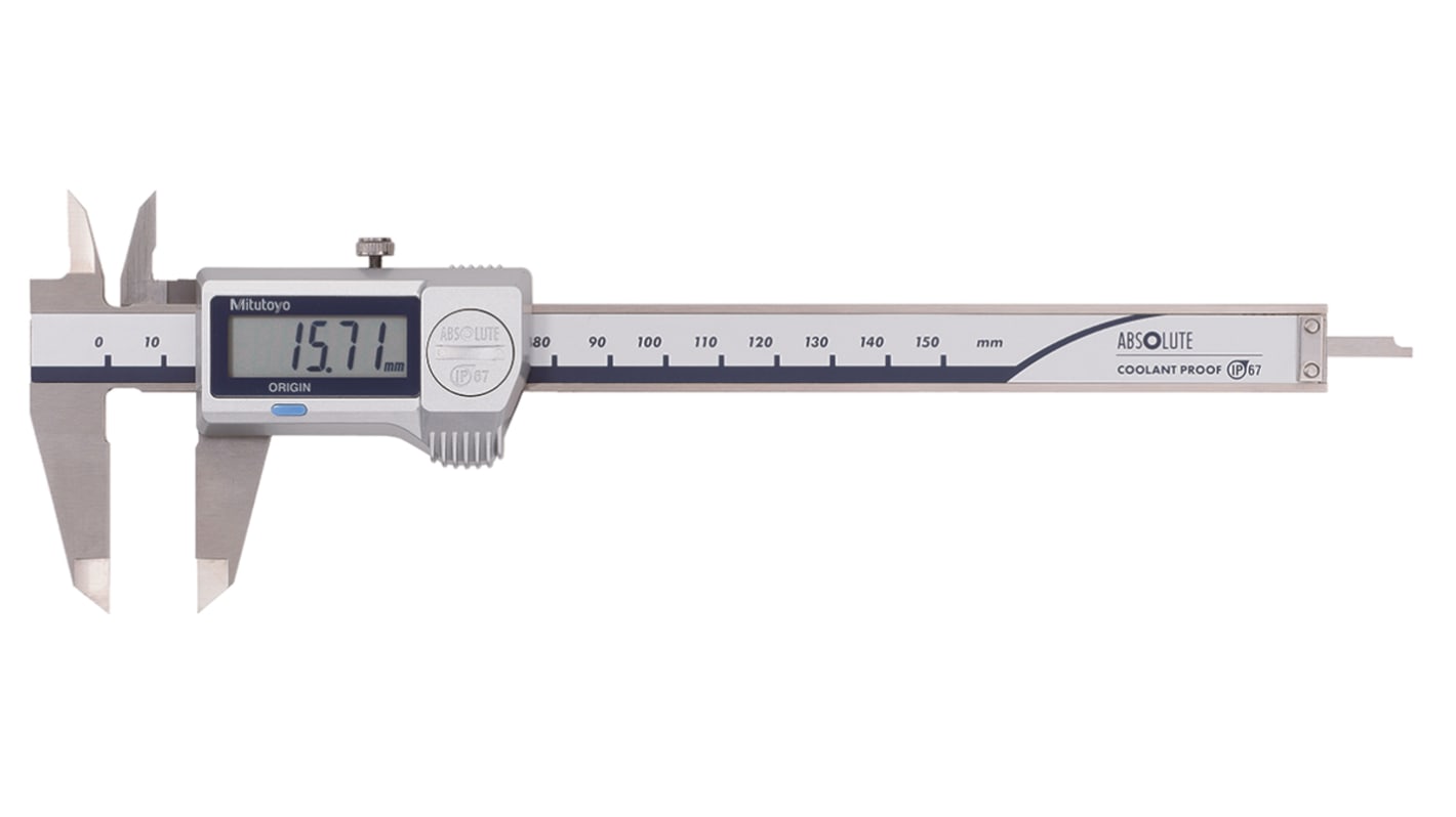 500-727-20 | Mitutoyo 150mm Digital Caliper 0.01 mm Resolution, Metric | RS