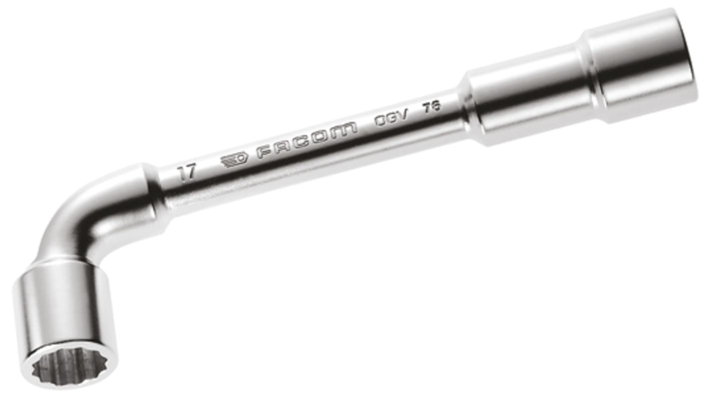 76.12 | Facom Hex Tubular Box Spanner, 12 mm Tip, 144 mm Overall | RS