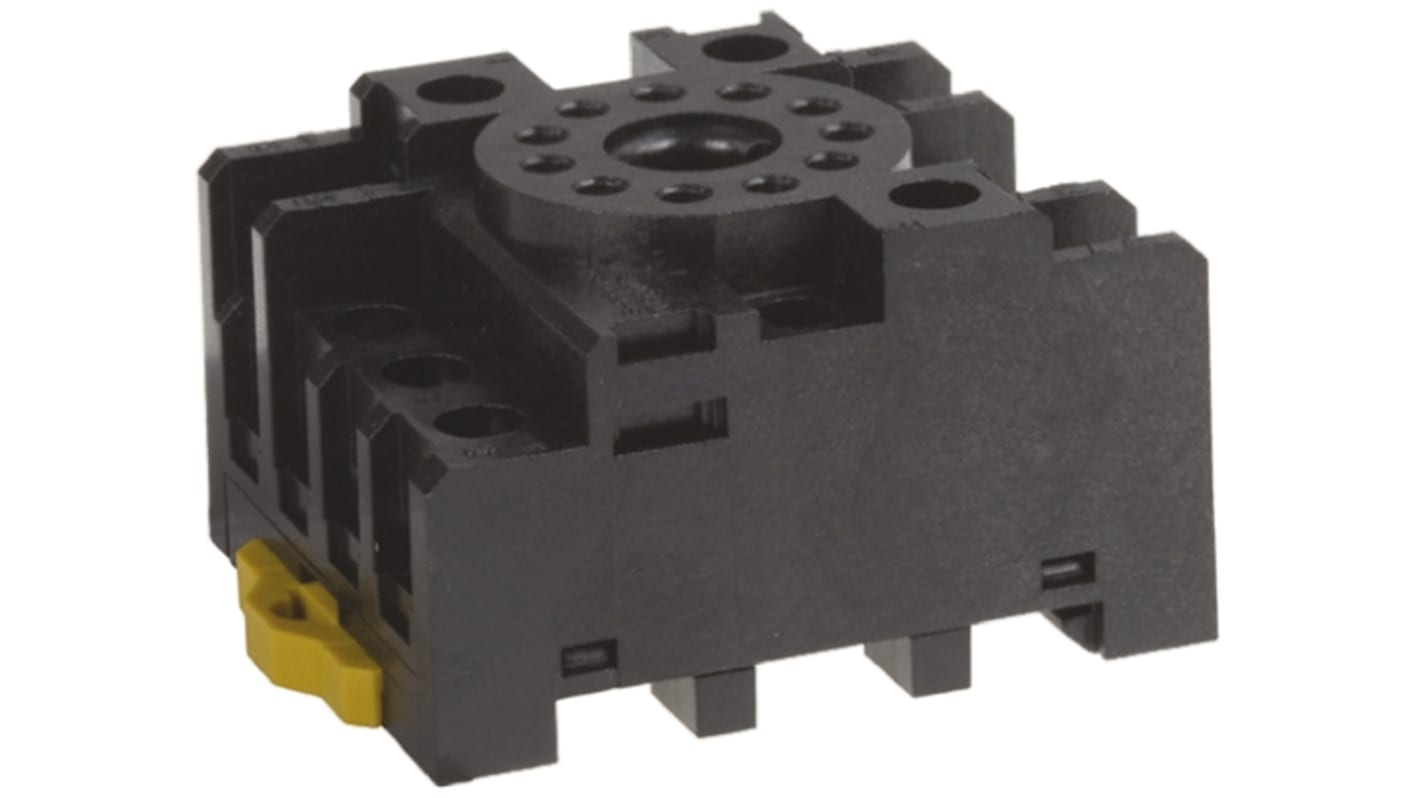 PF113A-N | Omron 11 Pin 250V ac DIN Rail Relay Socket, for use with MKS ...