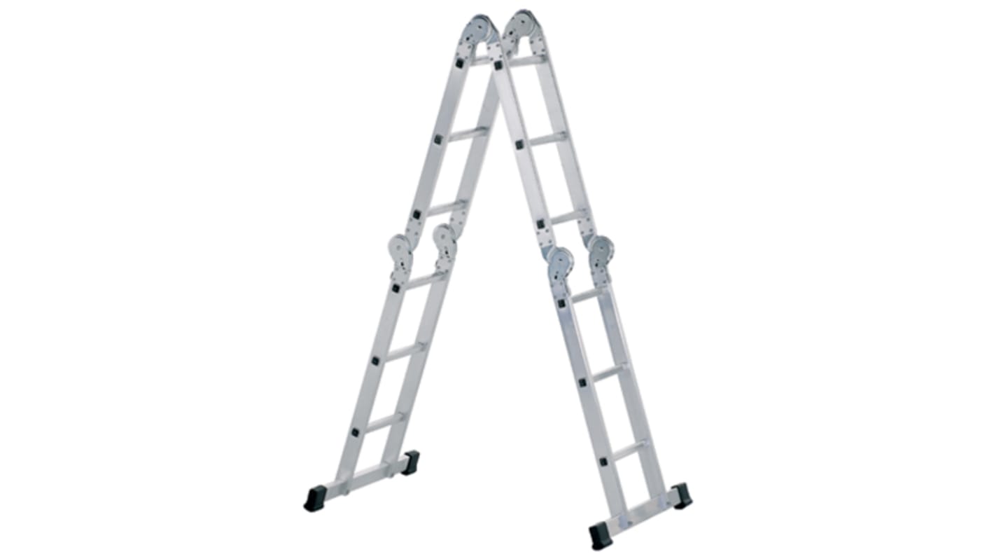 42383 | Zarges Aluminium Combination Ladder 12 steps 1.75m open length | RS