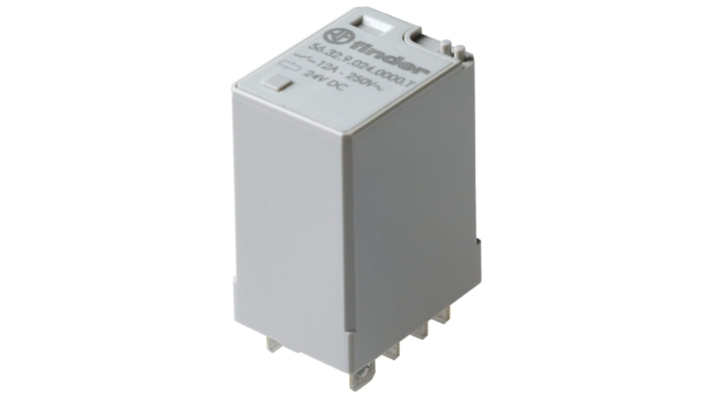 56.32.9.110.0000T | Finder Plug In Power Relay, 110V dc Coil, 12A ...