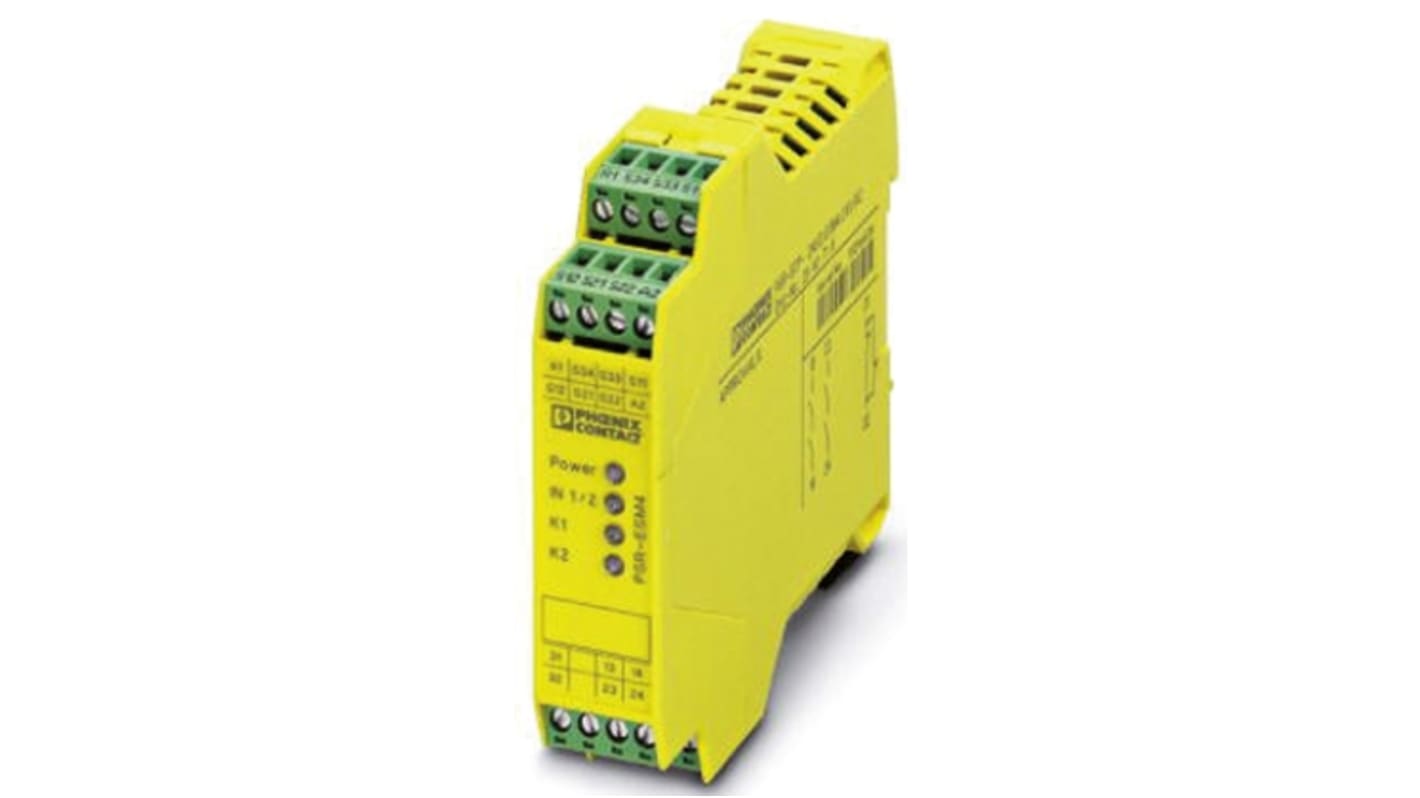 2963705 | Phoenix Contact PSR-SPP Series Dual-Channel Safety Switch ...