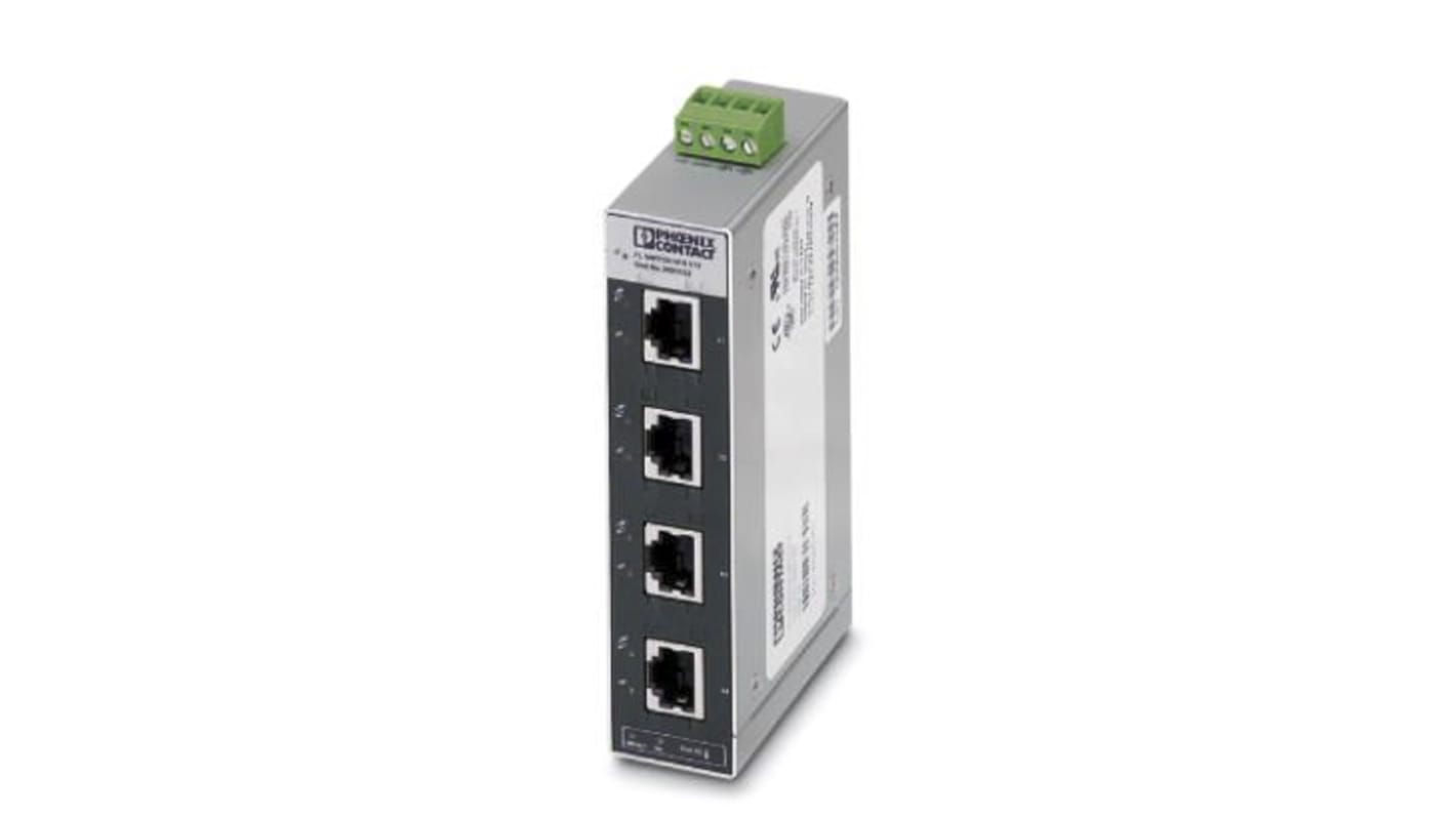 2891021 | Phoenix Contact FL SWITCH SFN-24VAC Series DIN Rail Mount ...