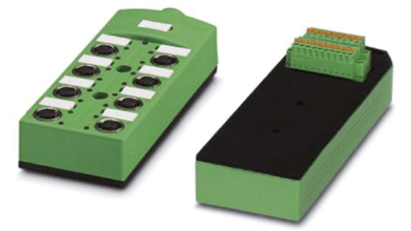1437232 | Phoenix Contact SACB Series Sensor Box, M12, 5 way, 8 port | RS
