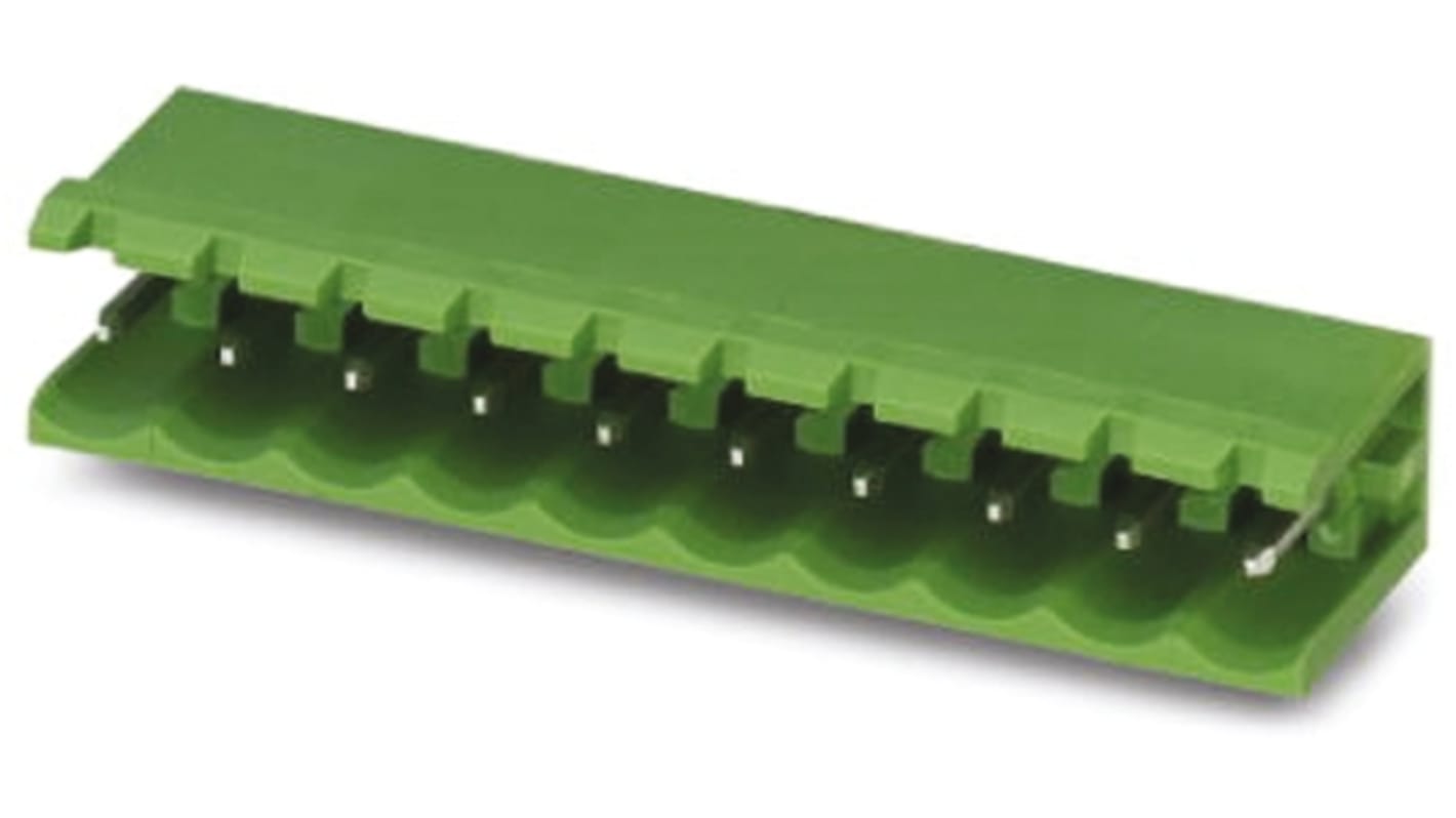 1754591 | Phoenix Contact 5.0mm Pitch 10 Way Right Angle Pluggable ...