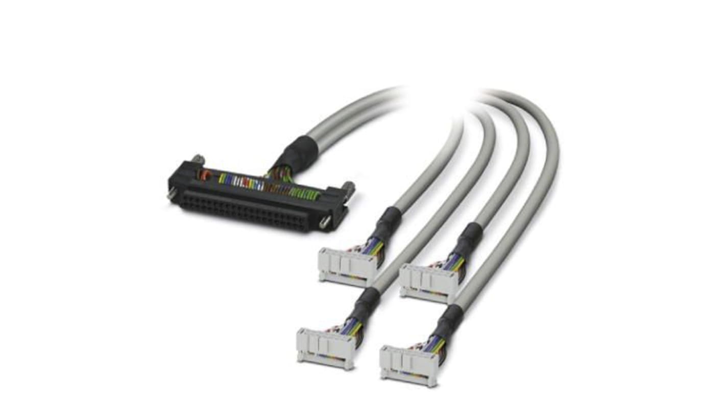 2321732 | Phoenix Contact CABLE-FCN40/4X14/ 2.0M/M340 Series PLC Cable | RS
