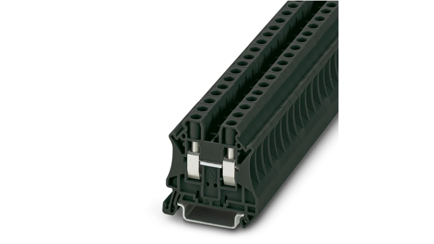 3045208 | Phoenix Contact UT 6 BK Series Black DIN Rail Terminal Block ...
