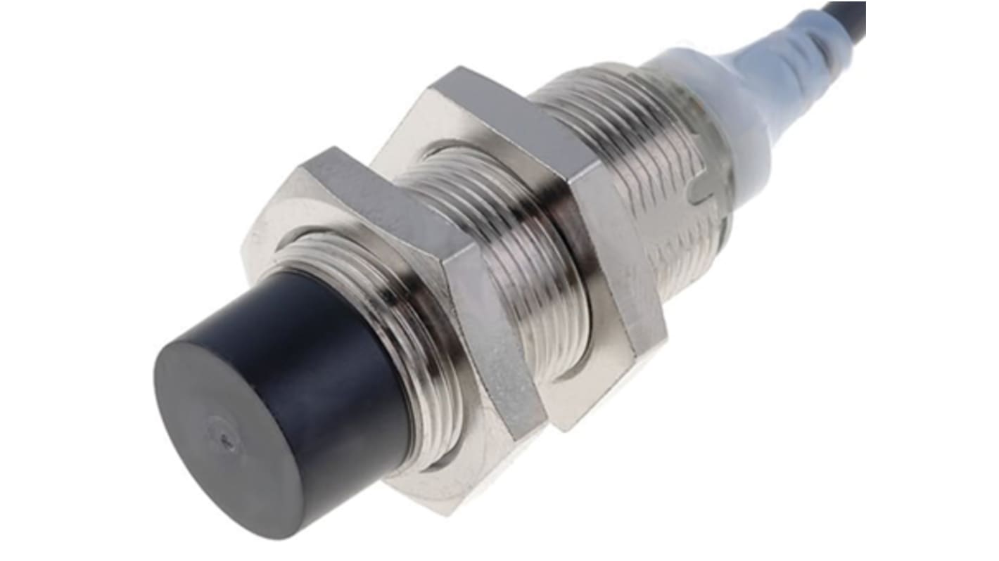 E2A-M18KN16-WP-B1 5M | Omron Inductive Barrel-Style Proximity Sensor, M18 x 1, 16 mm Detection ...