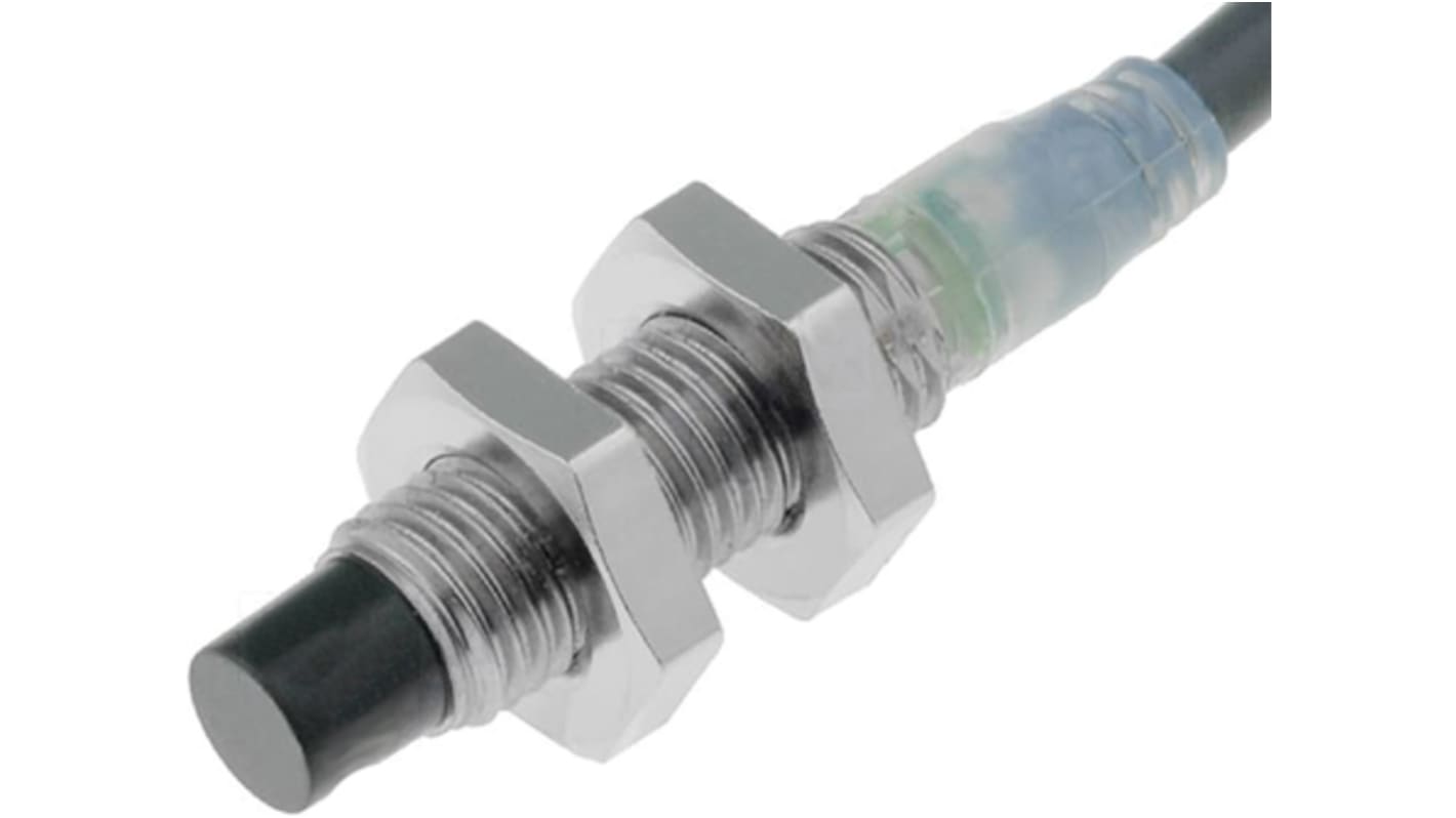 E2A-S08LN04-WP-B1 2M | Omron Inductive Barrel-Style Proximity Sensor, M8 x 1, 4 mm Detection ...