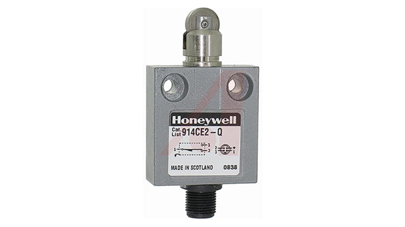 914CE2-Q | Honeywell 914CE Series Roller Plunger Limit Switch, NO/NC, IP66, IP67, IP68, SPDT ...
