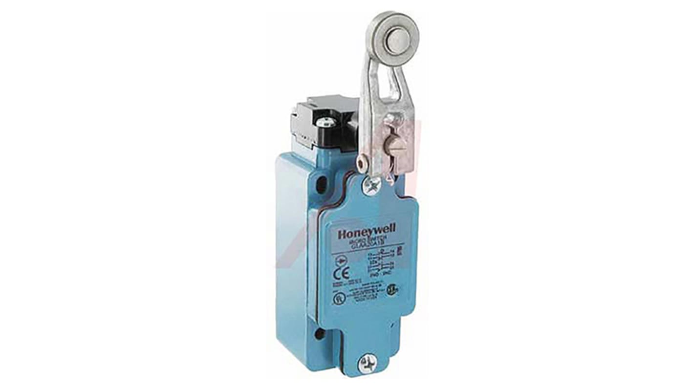 GLAA20A1B | Honeywell GLA Series Roller Lever Limit Switch, 2NO/2NC, IP67, DPDT, Die Cast Zinc ...