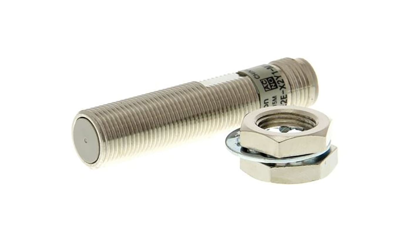 E2E-X2Y1-M1 | Omron Inductive Barrel-Style Proximity Sensor, M12 x 1, 2 mm Detection, 24 → 240 V ...