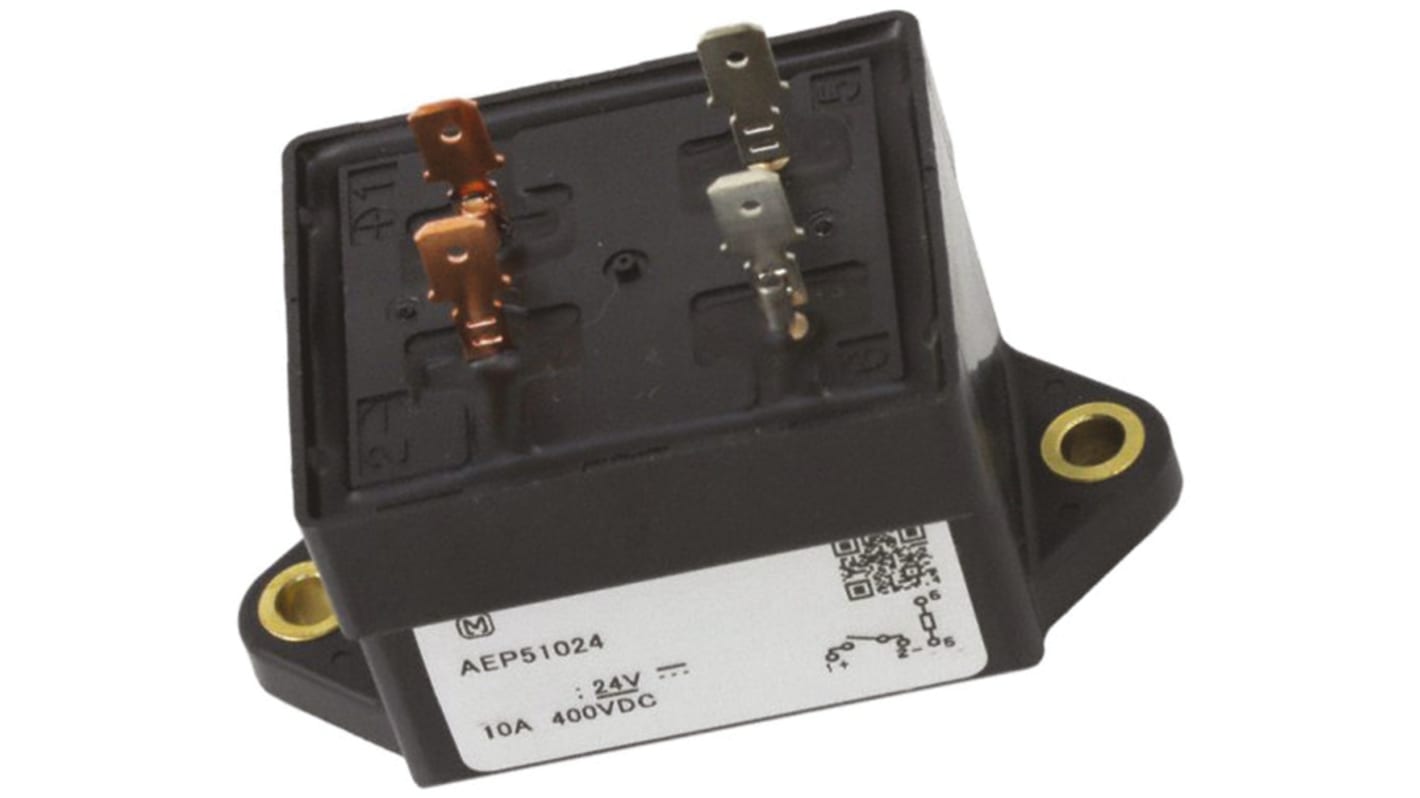 AEP51024 | Panasonic Non-Latching Relay, 24V dc Coil, 10A Switching ...