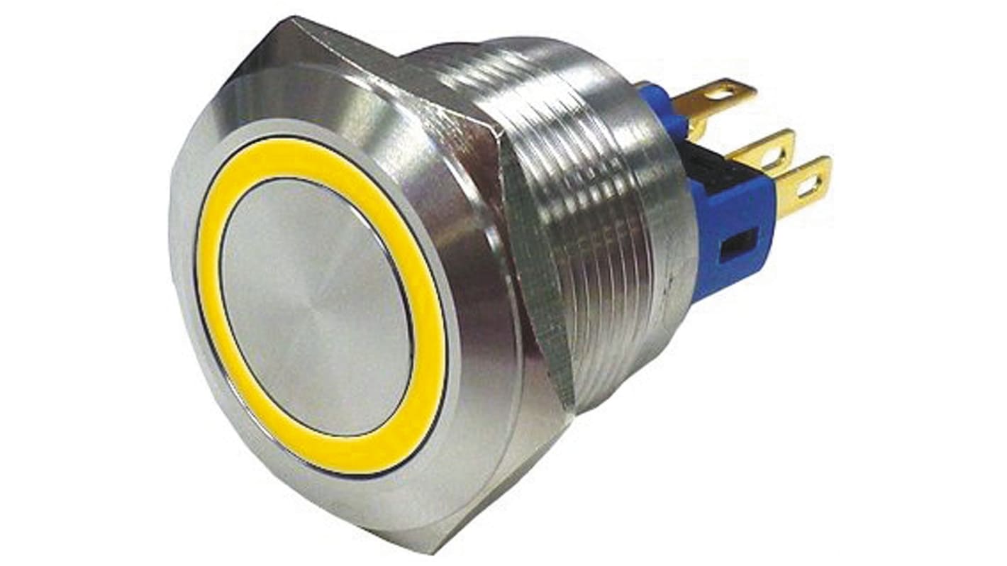 RS PRO Illuminated Push Button Switch, Latching, Panel Mount, 16mm ...