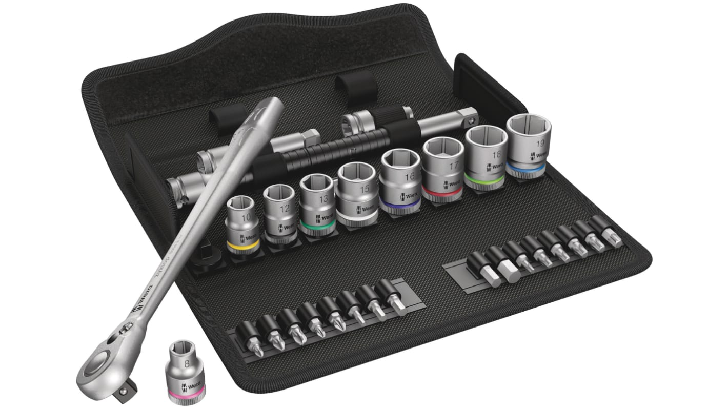 05004048001 | Wera 29-Piece Metric 3/8 in Standard Socket/Bit Set with ...