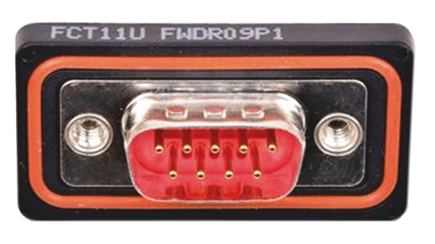 FWDR15P1A | FCT - A MOLEX COMPANY FWD 15 Way Panel Mount D-sub ...