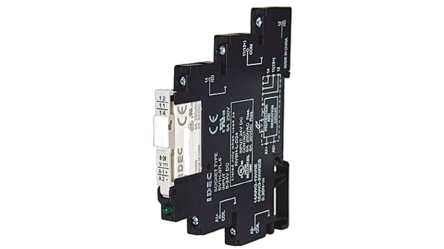 RV8H-L-AD110 | Idec RV8H Series Interface Relay, DIN Rail Mount, 110V ...