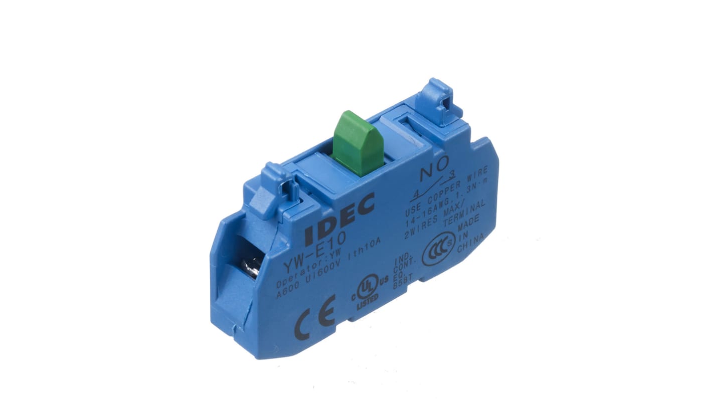 YW-E10 | Idec YW Series Series Contact Block, 1NO | RS