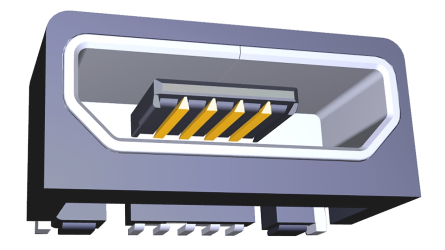 2173157-3 | TE Connectivity Right Angle, SMT, Socket Type B 2.0 USB ...
