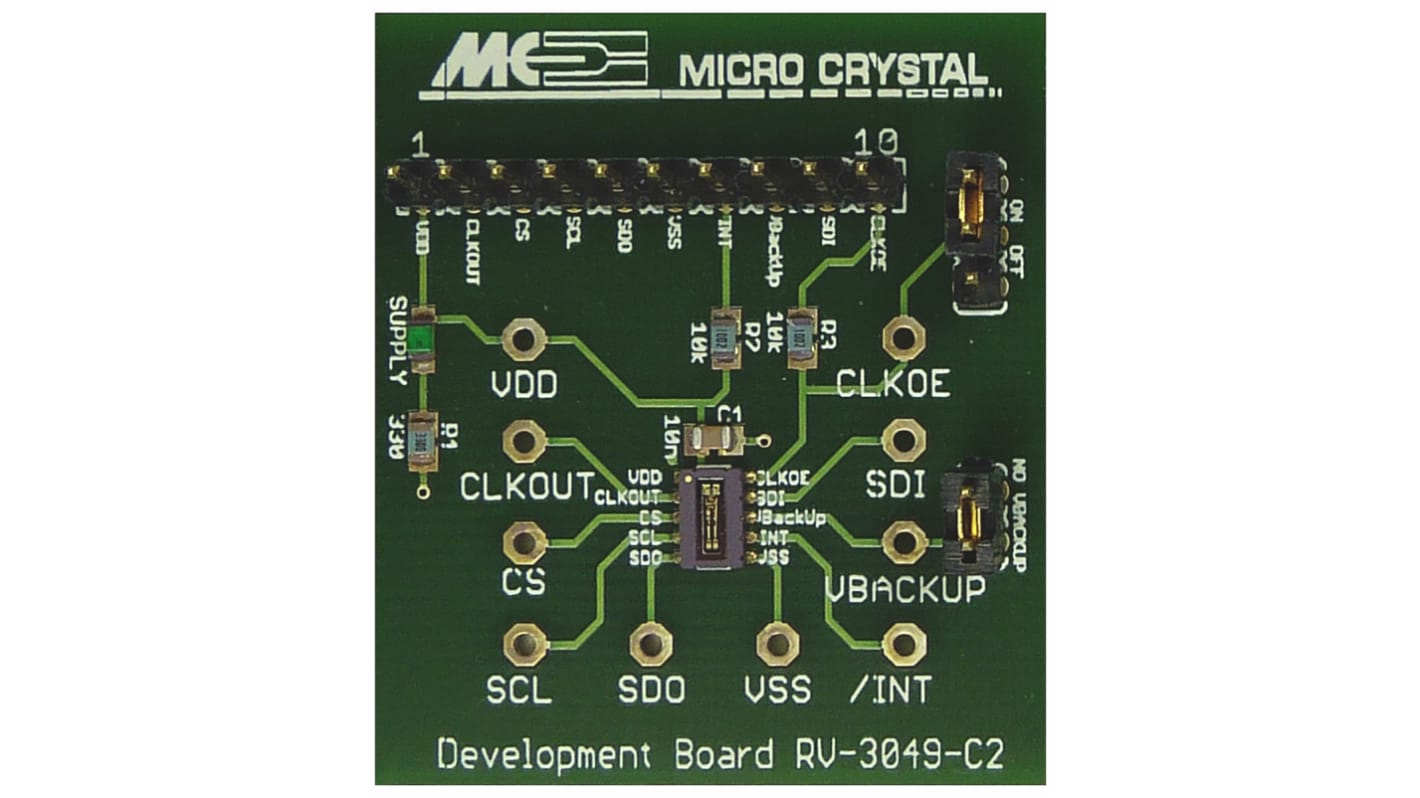Micro Crystal RV-3049-C2-TA-025-EBOARD クロック&タイマー開発キット リアルタイムクロック(RTC) | RS