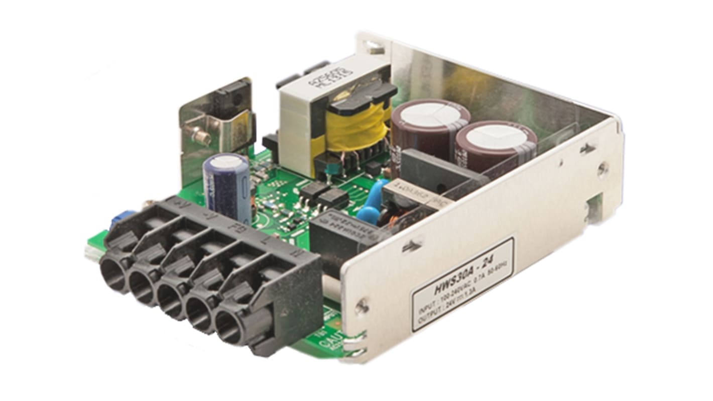 TDK-Lambda Switching Power Supply, HWS30A-24, 24V dc, 1.3A, 30W, 1 ...