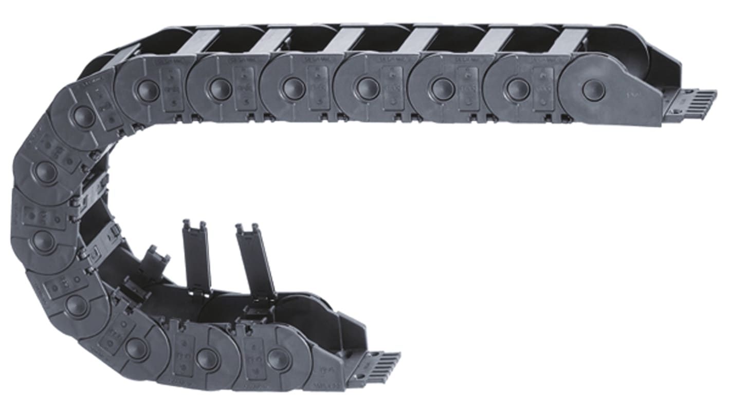 3400.115.150.0 | Igus 3400, e-chain Black Cable Chain, W135 mm x D64mm ...
